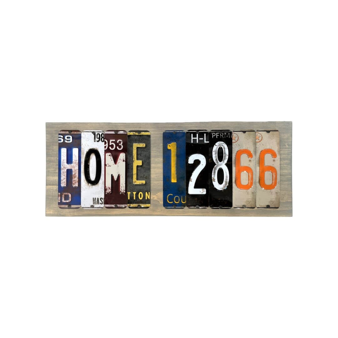 License Plate Signs | Gift Shop & Custom Framing